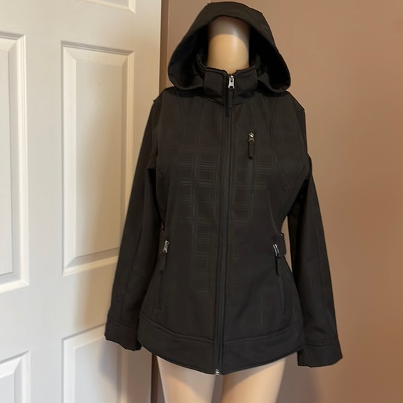 Free Country | Jackets & Coats | Free Country Black Dk Gray Square ...